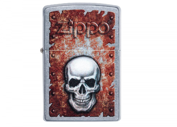 Zippo Rusted Skull Design