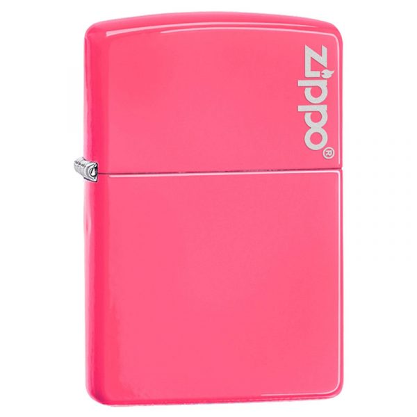 Zippo Reg.Neon Pink w/ logo