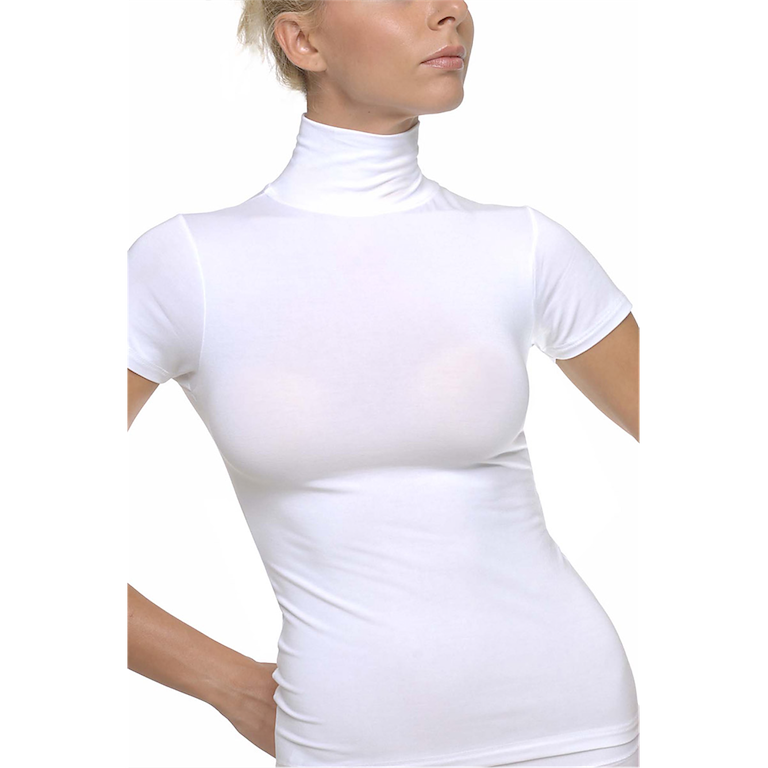 Rolka kratak rukav WHITE TURTLE NECK