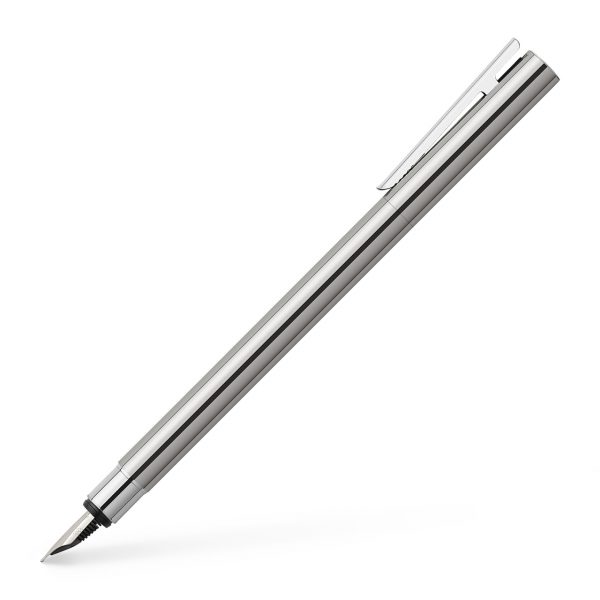 Faber Castell Naliv pero NEO Slim Stainless Steel Shiny F