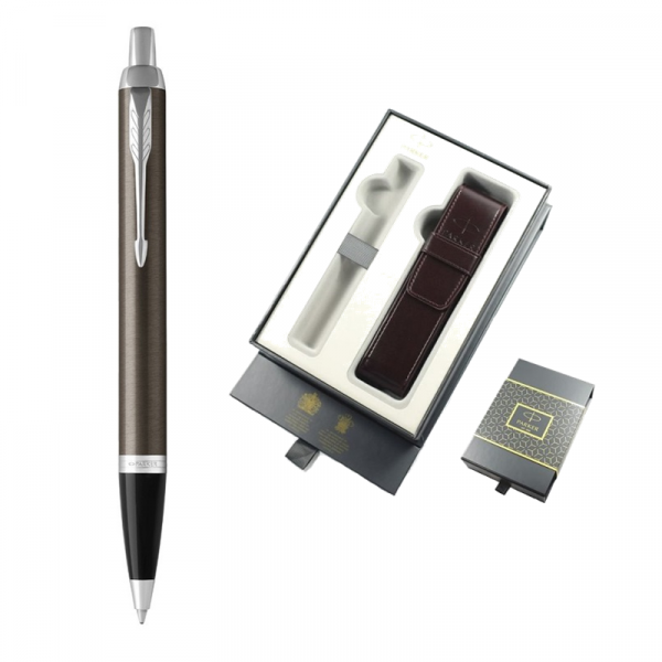 PARKER ROYAL Hemijska olovka IM Dark Espresso CT+Etui