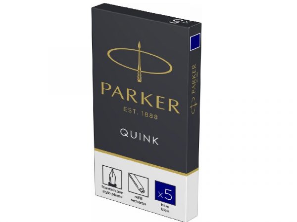 PARKER patrone QUINK Perm. Blue 1/5 BL