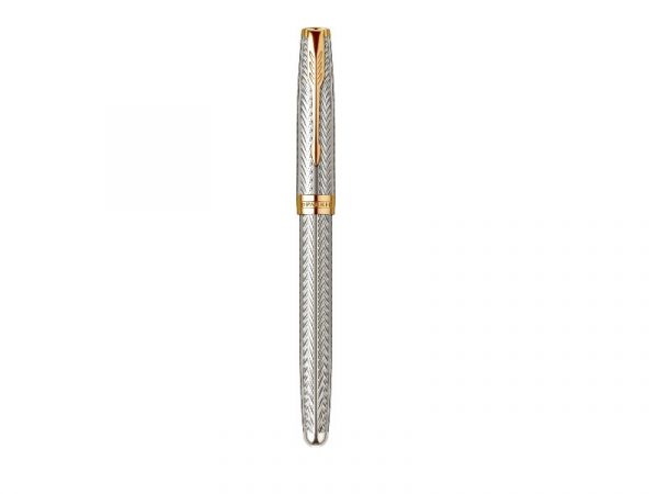 PARKER Royal NP SONET Silver Fougere 18K