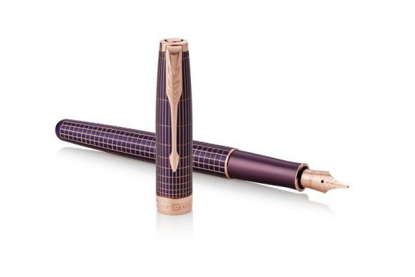 PARKER Royal NP SONET Purple Chisel 18K