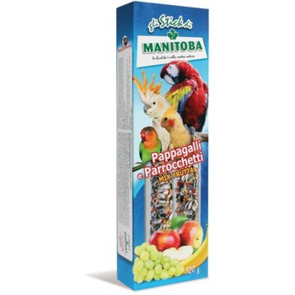 Manitoba Štapići za papagaje - Mix sa voćem 120g