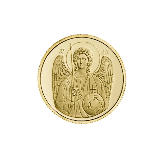 Zlatnik Sveti Arhangel Mihailo/revers grb SPC