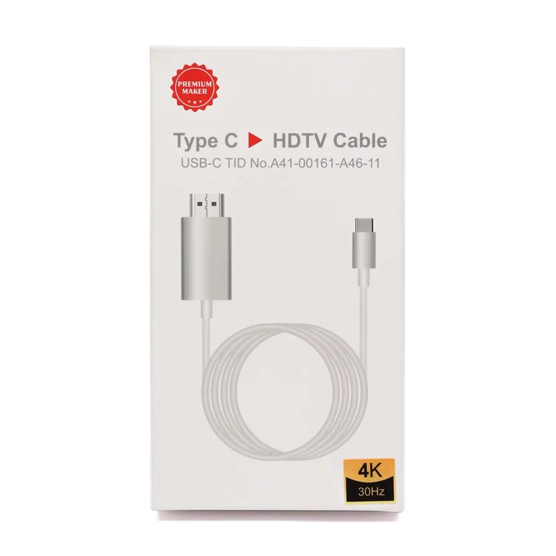 Adapter Type C na HDMI M 4K 60Hz beli