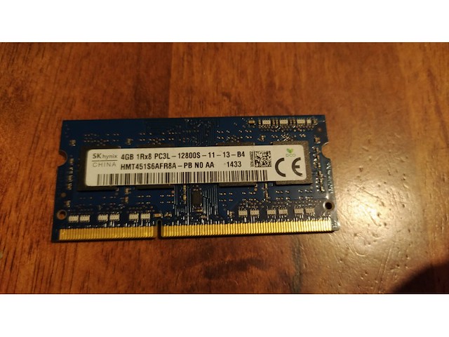 Ram memorija DDR3 Hynix 4GB , 1600Mhz , PC3L , BR2