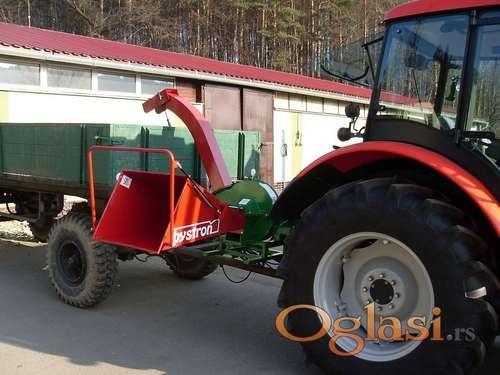 Prodaja seckalica za drvo  BYSTRON - WOOD BLOCK CHIPPERS  - PIRANA LONGA  WITH  TROLLEY   CONNECTION