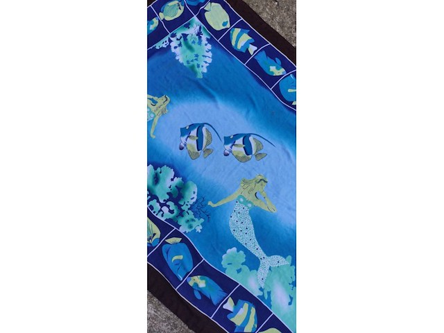 Podvodni svet sa sirenama kao zavesa slika