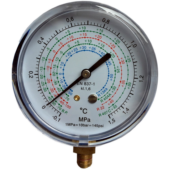 MANOMETAR LP R22, R134A, R407C, R404A