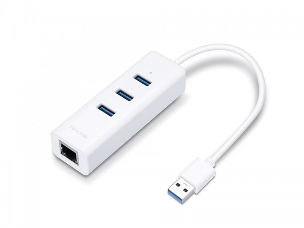 TP-LINK Adapter USB 3.0 to Gigabit Ethernet Network, plus 3x USB 3.0 Hub' ( 'UE330' )