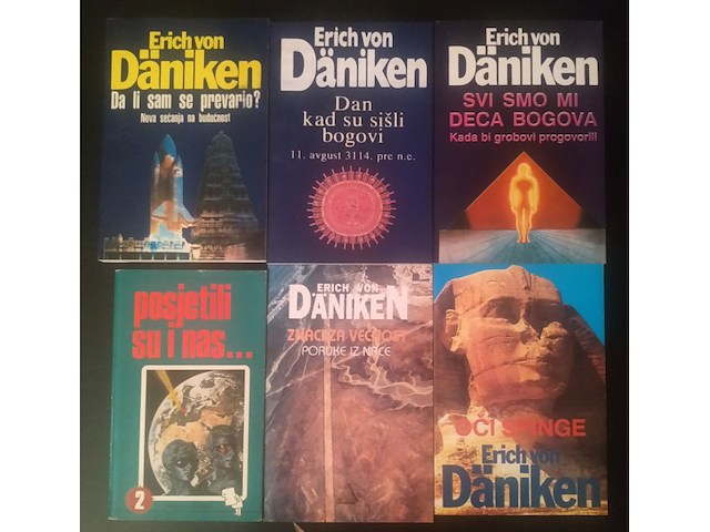 Erich von Daniken - 8 knjiga / MINT!