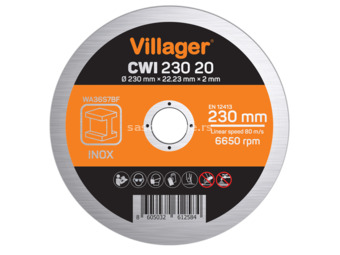 VILLAGER Rezna ploča 230x2.0mm Rezna ploča 230mm 22.23mm