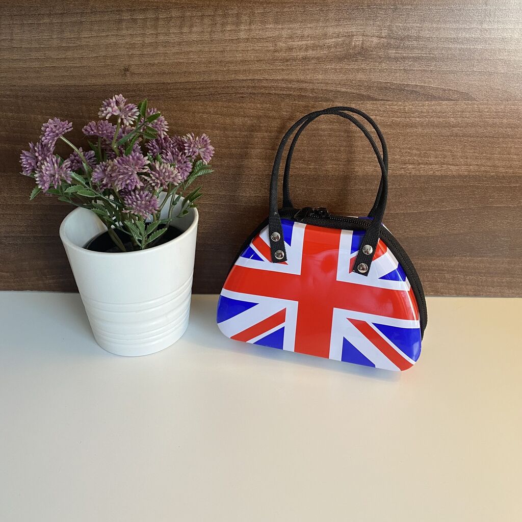 Preslatka tasnica The Silver Crane Company Union Jack Handbag limena