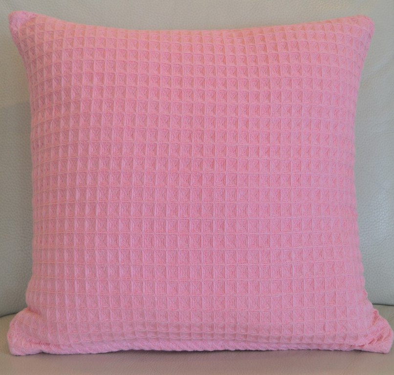 Jastučnica Waffle baby pink 40×40