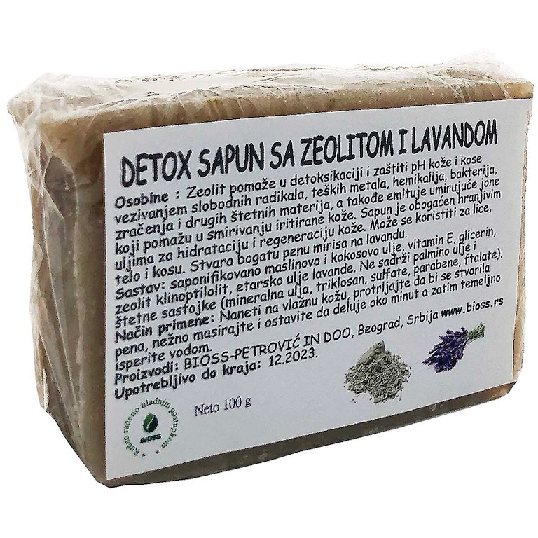 Detox sapun sa zeolitom i lavandom