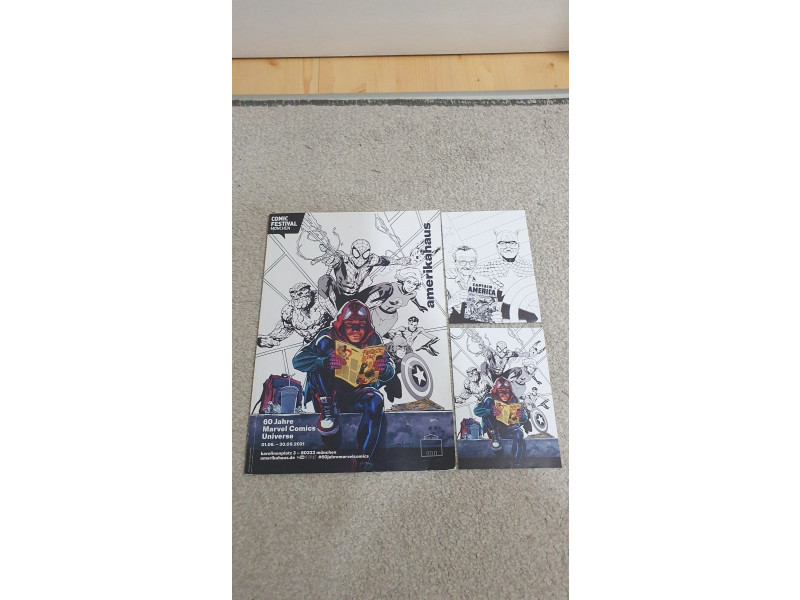 Marvel Comics Universe casopis + razglednice