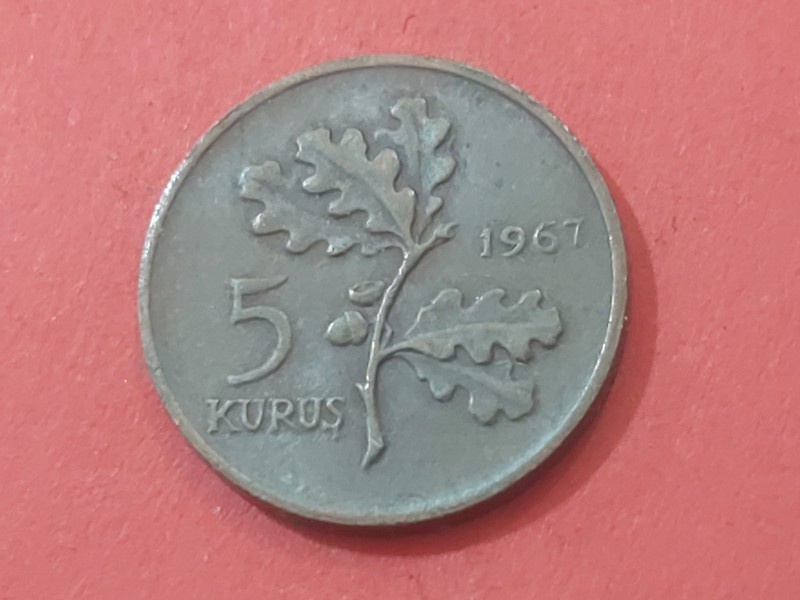 Turska - 5 kurus 1967 god