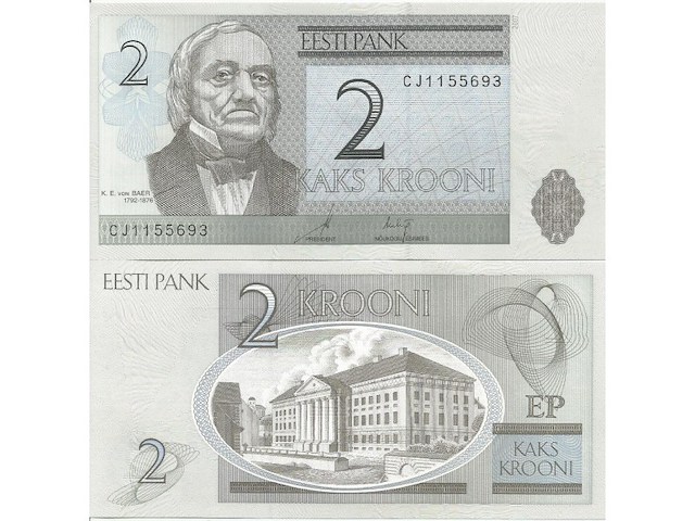 Estonija 2 kroni 2007. UNC