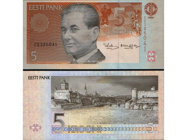 Estonia 5 Krooni 1994. UNC.