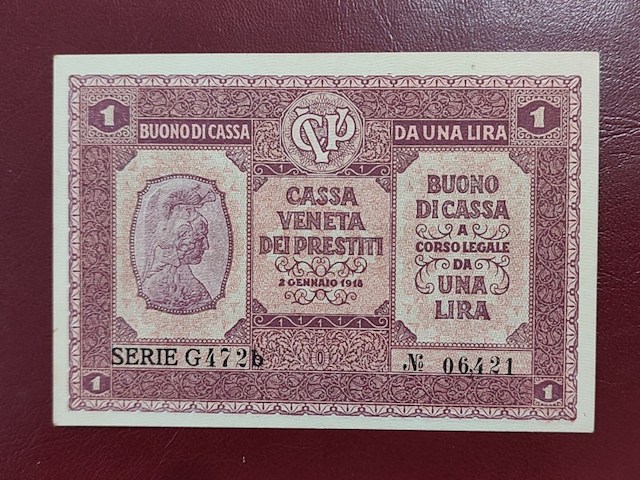 1 LIRA 1918 aUNC