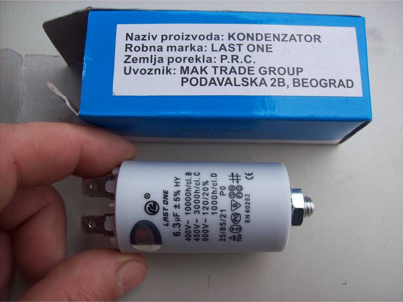 Kondezator  6,3 uF - novo