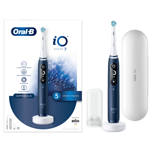 Oral-B iO7 Električna četkica za zube, Plava/Sapphire Blue