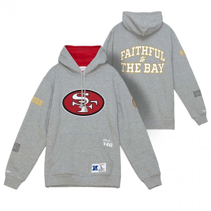 San Francisco 49Ers Mitchell and Ness Team Origins duks sa kapuljačom