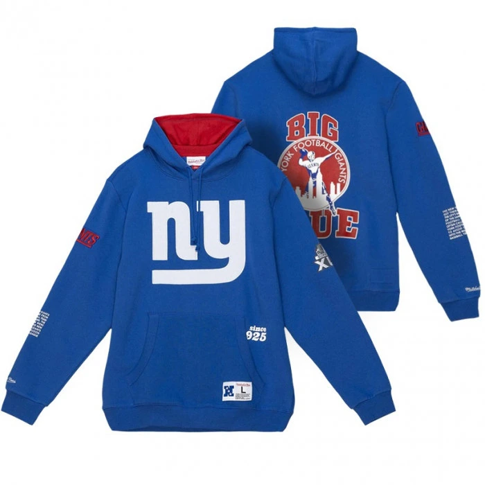 New York Giants Mitchell and Ness Team Origins duks sa kapuljačom