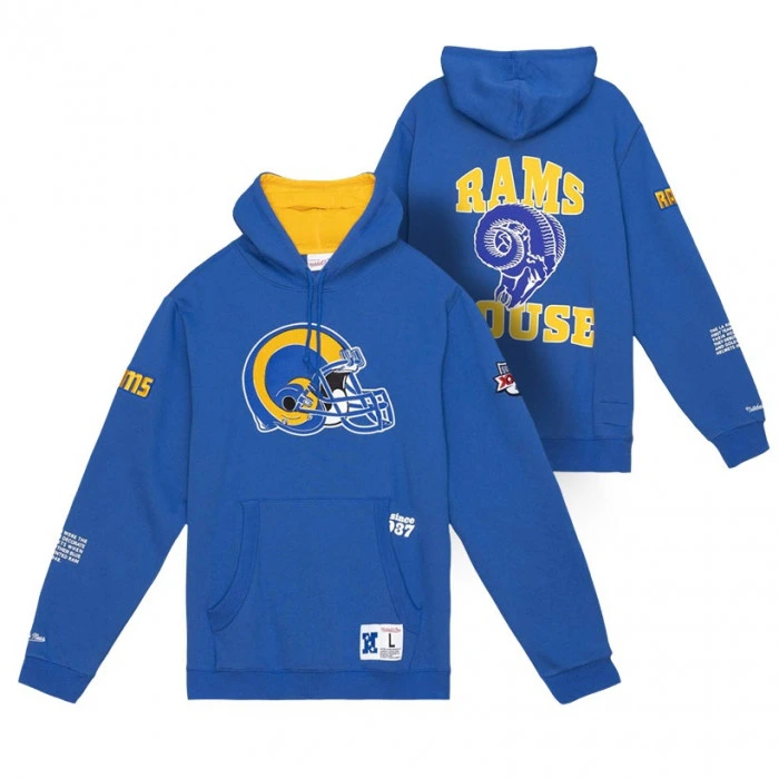 Los Angeles Rams Mitchell and Ness Team Origins duks sa kapuljačom