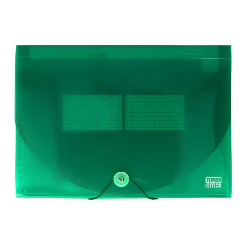 Fascikla A4+, sa 12 pregrada Transparentno zelena