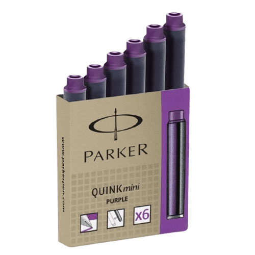 Parker patrone mini Quink purpur 1/6