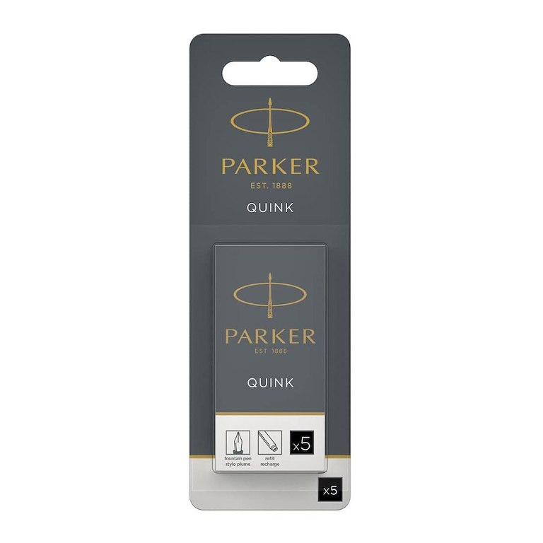 Parker patrone Quink Permanent Black 1/5