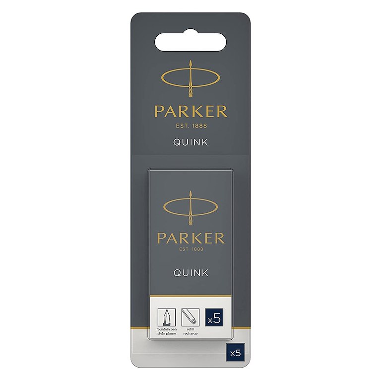 Parker patrone Quink Permanent Blue Black 1/5