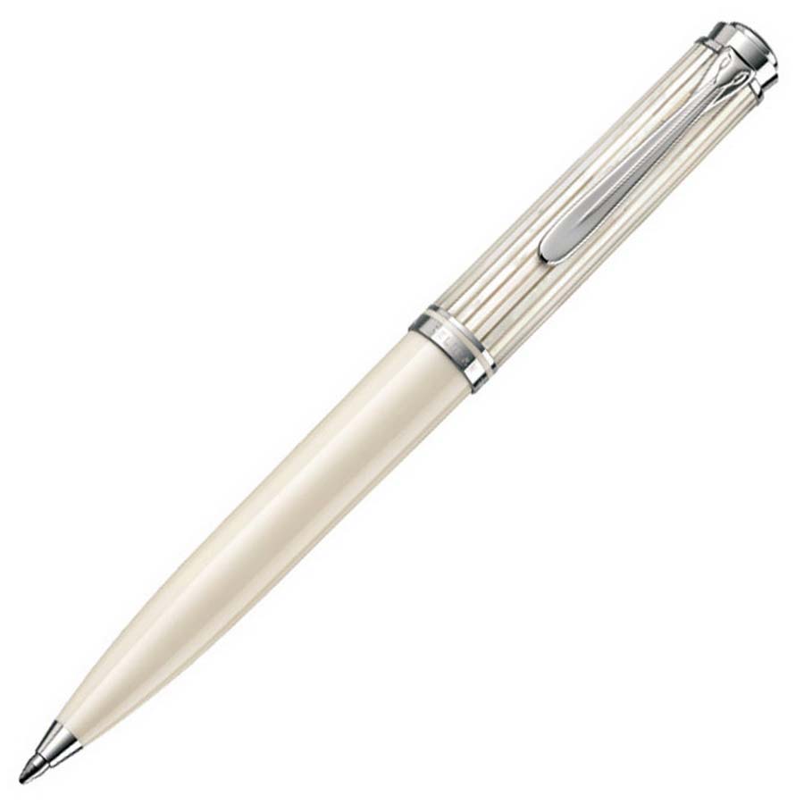 Pelikan hemijska olovka Souveran K605+poklon kutija G15 805889 belo-srebrna