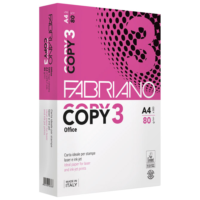 Papir Copy 3 A4 80g Fabriano kutija 5 riseva