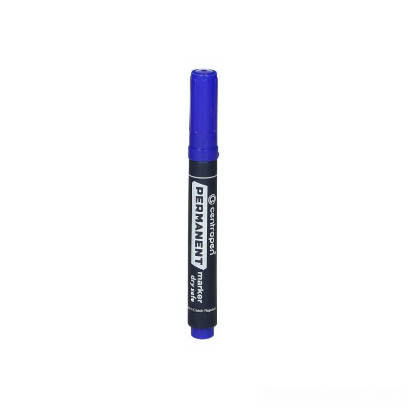 Marker Centropen, permanent 2.5mm, kosi vrh, Plavi
