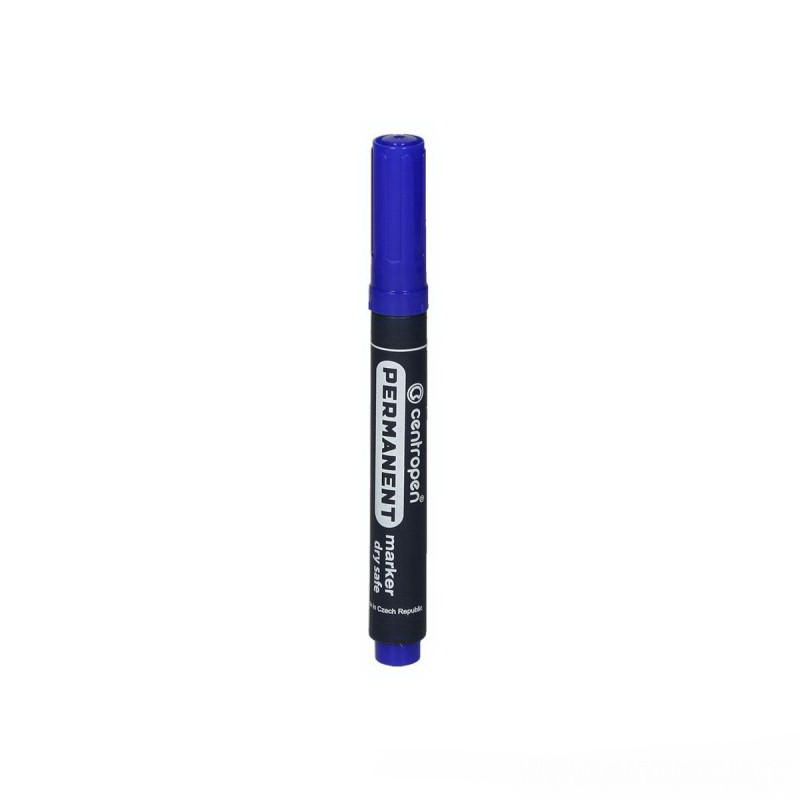 Marker Centropen, permanent 2.5mm, okrugli vrh, Plavi