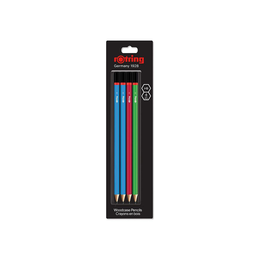 Rotring grafitna olovka Classic HB 1/4 blister pakovanje