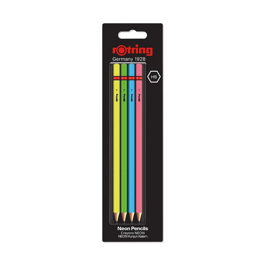 Rotring grafitna olovka Neon HB 1/4 blister pakovanje