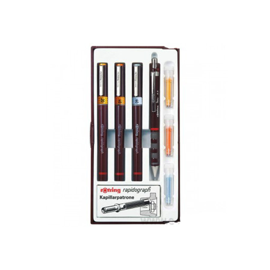 Rotring JUNIOR Rapidograf Set: 0.1 – 0.3 – 0.5