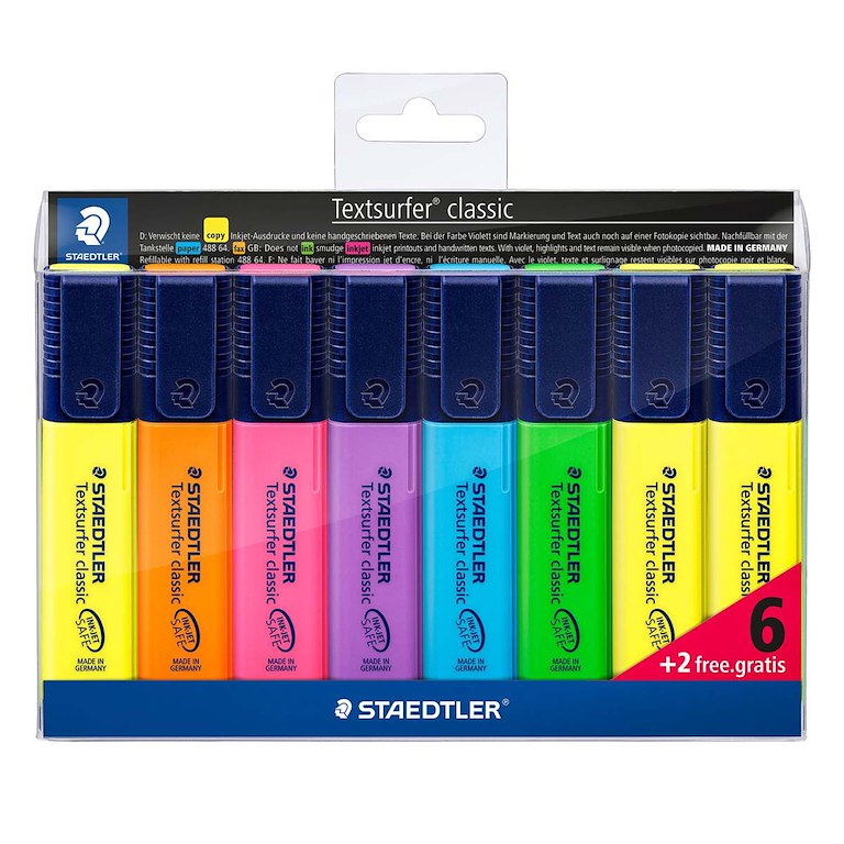 Staedtler signiri classic Textsurfer set 6+2