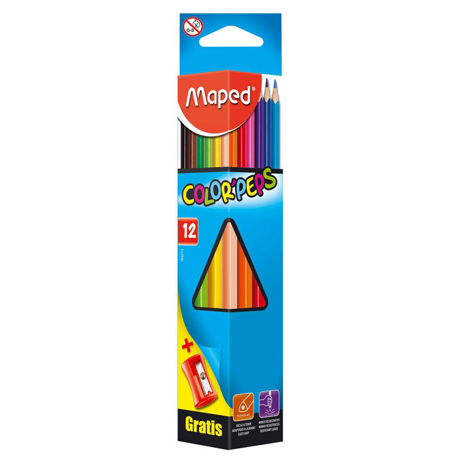 Drvene bojice Maped Color Peps 1/12 + rezac