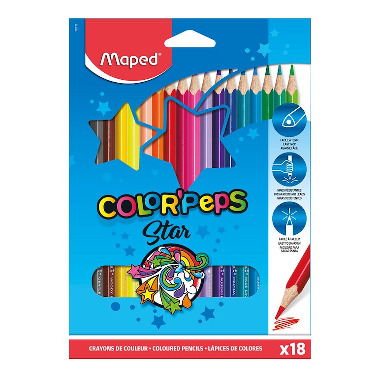 Drvene bojice Maped Color Peps 1/18