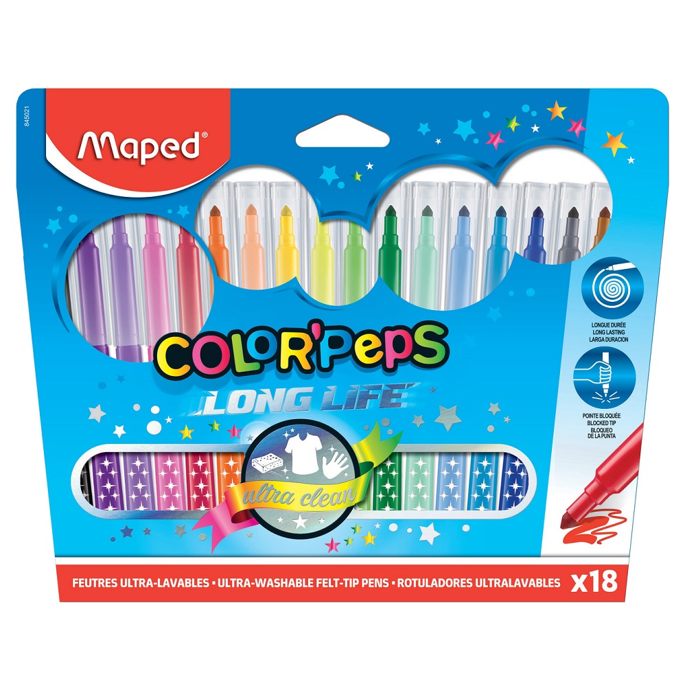 Flomasteri Maped Color Peps 18