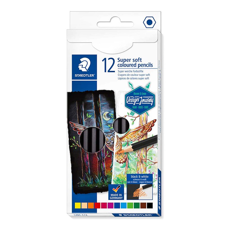 Staedtler drvene bojice Lumograph Super Soft i za tamne površine 1/12