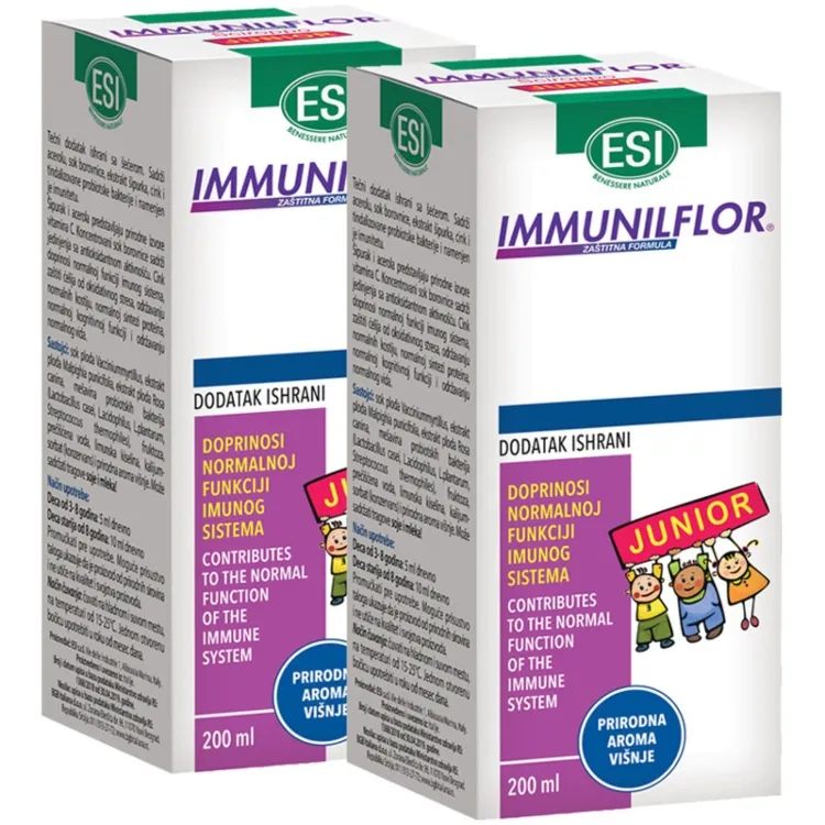 ESI Immunilflor Junior Sirup za jačanje imuniteta Duo Pack(200ml+200ml)