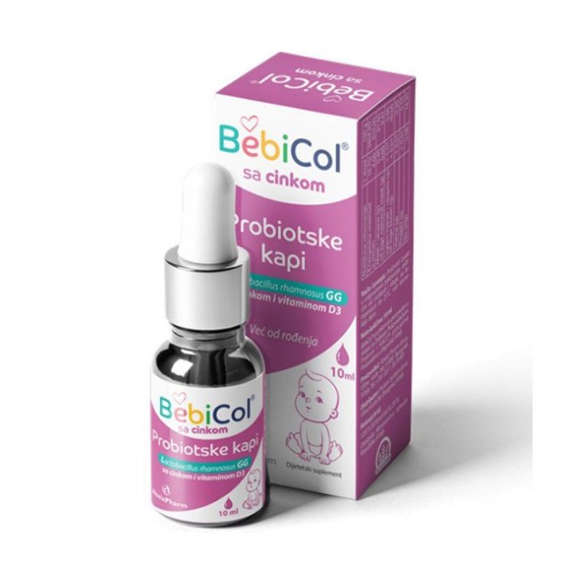 BEBICOL SA CINKOM probiotske kapi, 10ml