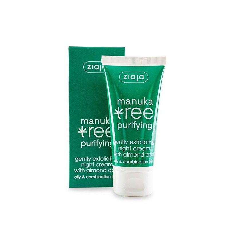 Ziaja MANUKA TREE purifying nežni piling noćna krema sa mandelinskom kiselinom 50ml